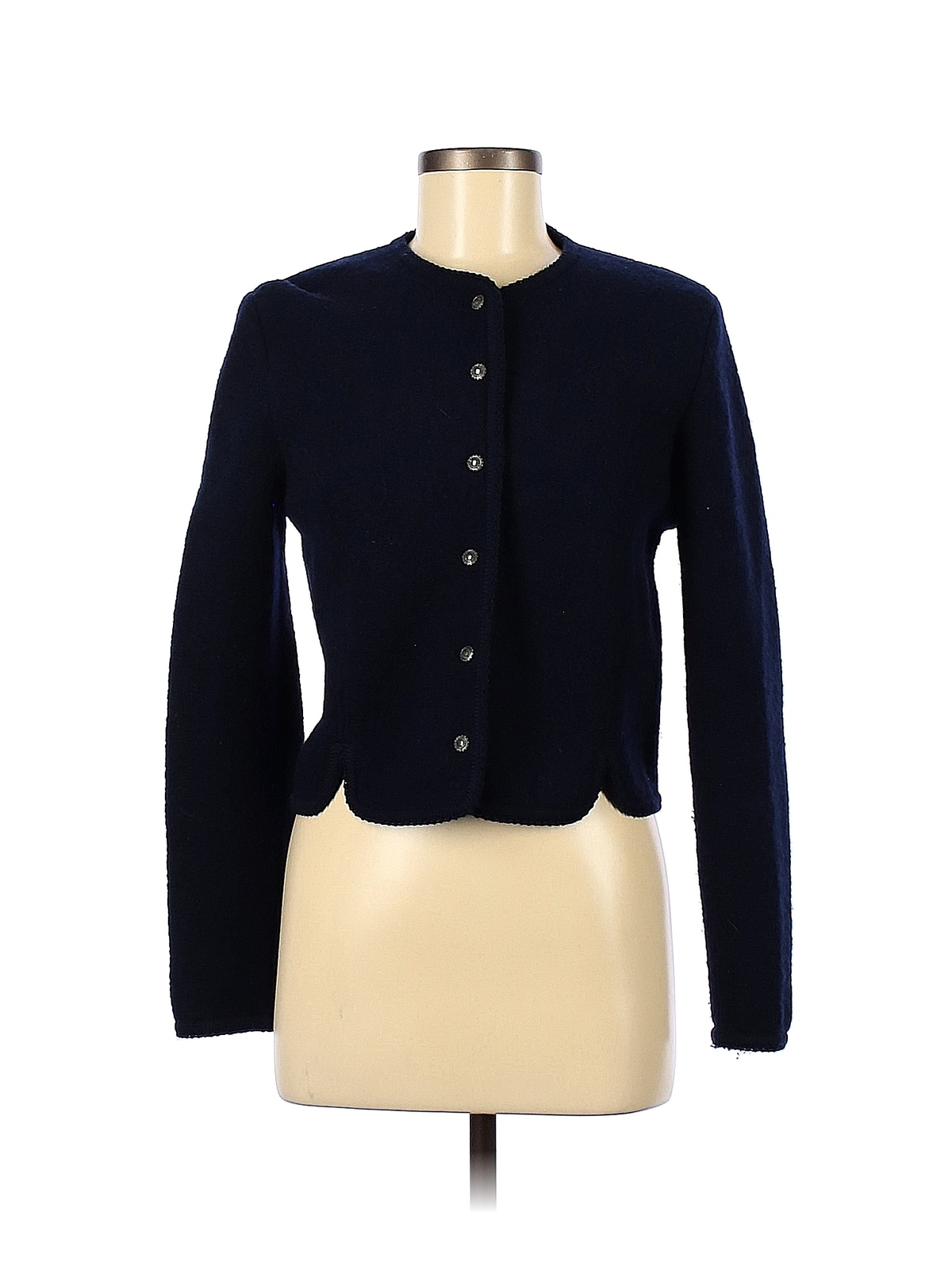 Carroll Reed Women Black Wool Cardigan 6 | eBay