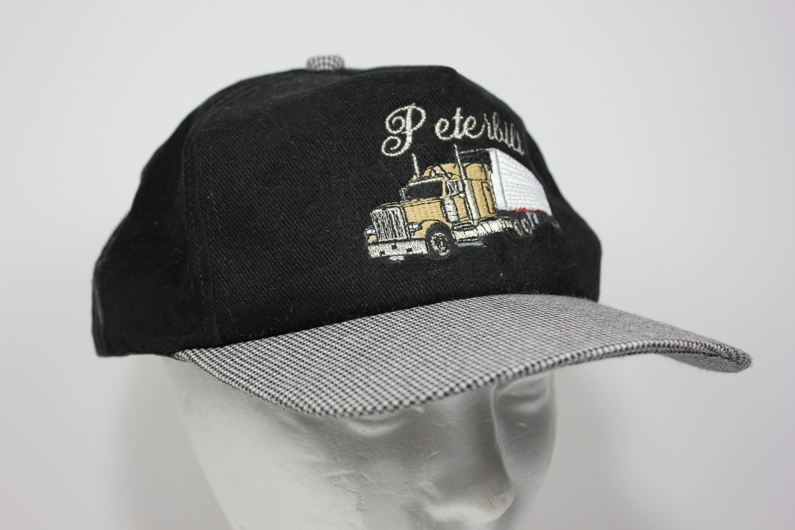Unique Custom Peterbilt Embroidered SemiTruck Trucker Snapback Hat ...