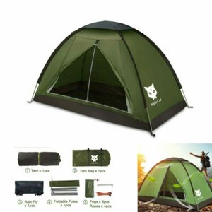 Small One Person Tent Waterproof Backpacking Tent Hiking Camping Sun ...
