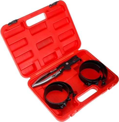 Piston Ring Compressor Kit Cylinder Installer with 1 PC Plier & 6 Bands ...