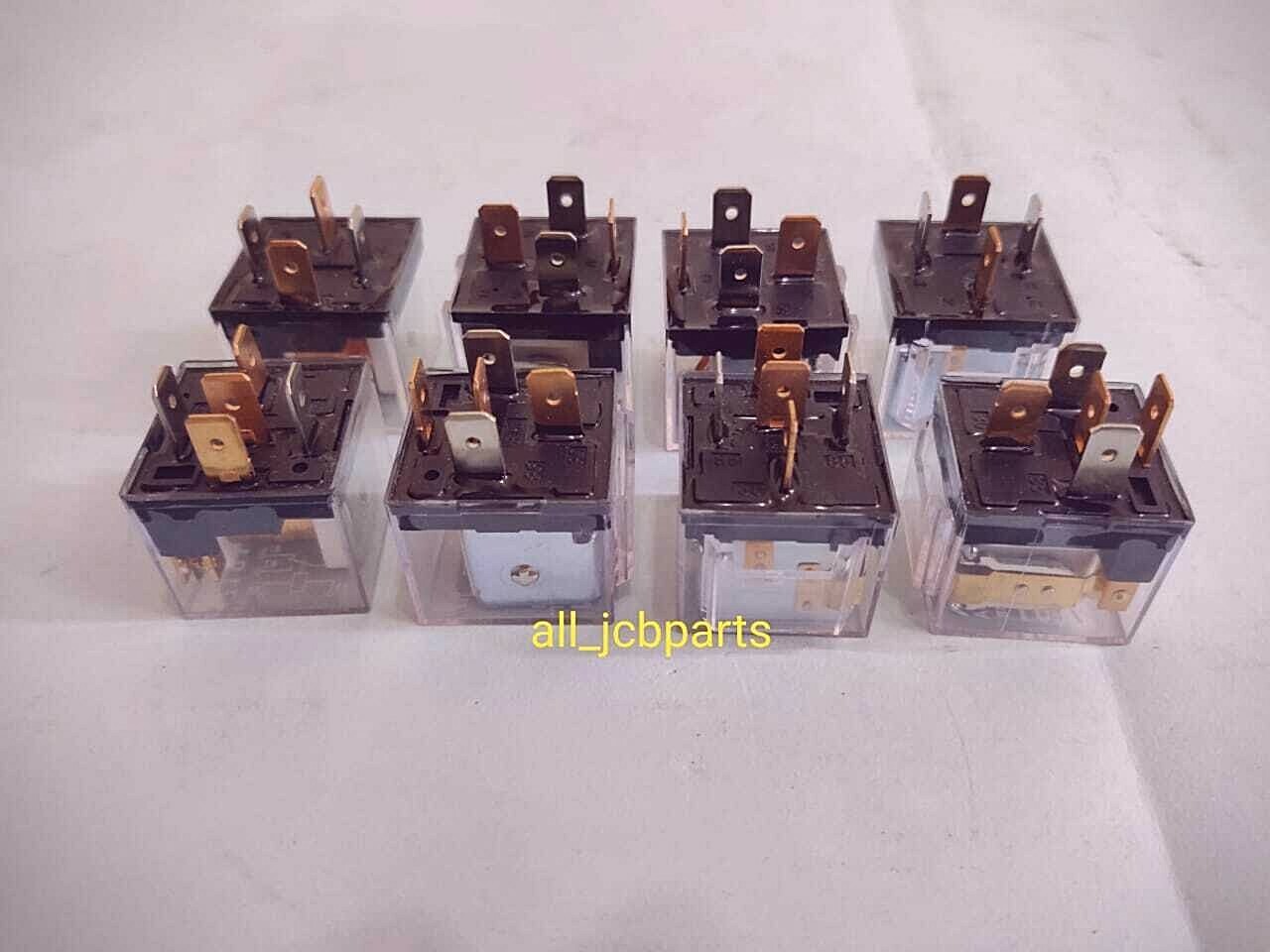 Jcb Relays- 4 Pin, 5 pin, Micro Relay 4 Pcs Each (716/30149 716/09500 ...