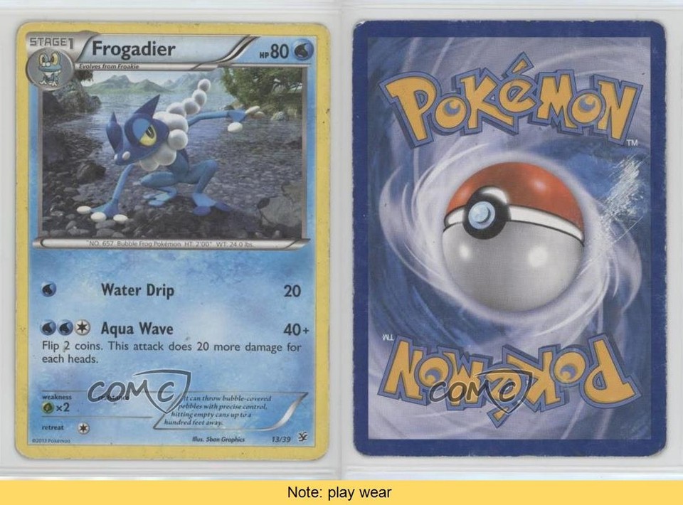 Frogadier Pokémon XY Kalos Starter Set #13 READ 2f4 | eBay