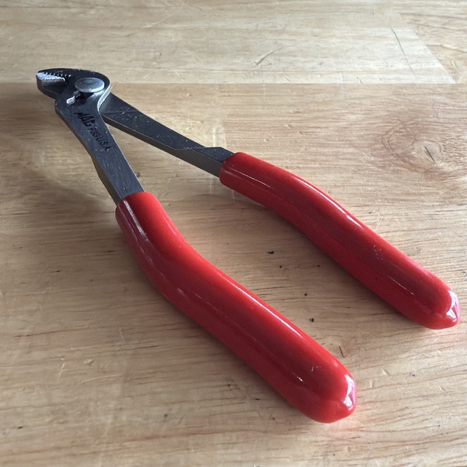Mac Tools 5-1/4" Mini Slip Joint Ignition Pliers Red Handle PG3 Made in ...