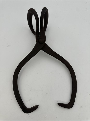 Antique Marked Polar Wave Ice Block Tongs 13” Cast Iron Ice Hook | eBay