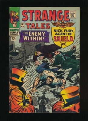 STRANGE TALES #147 MARVEL COMICS 1966 NICK FURY 1ST APPEARANCE KALUU ...