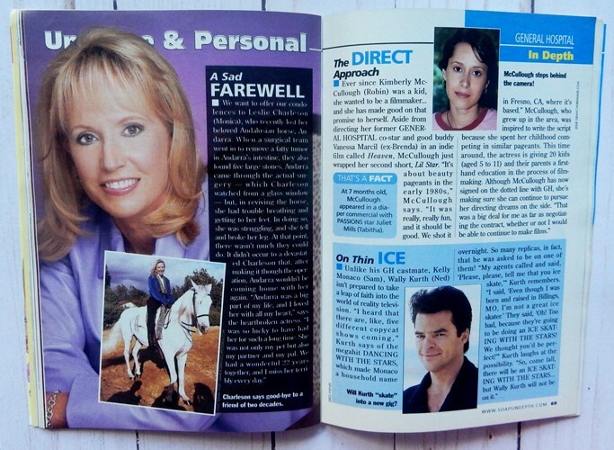 ABC Soaps In Depth Magazine Tyler Christopher Fusion Ad AMC Susan Lucci ...