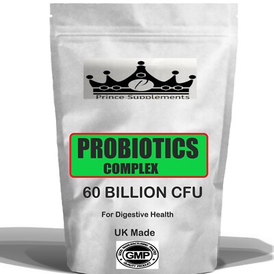 probiotics complex for gut health 60 Billion CFU vegan capsules buy 3 ...