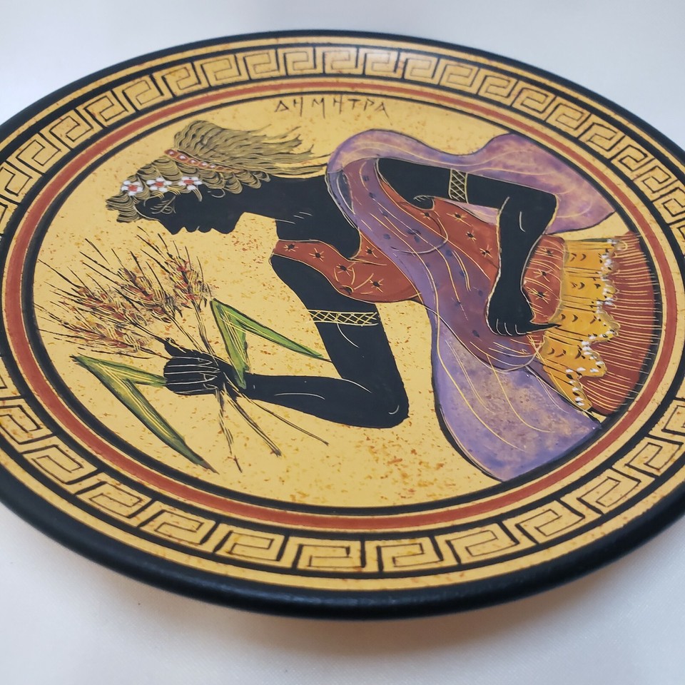 Demeter Goddess of Harvest Demetra Ancient Greek Hand Painted Art ...