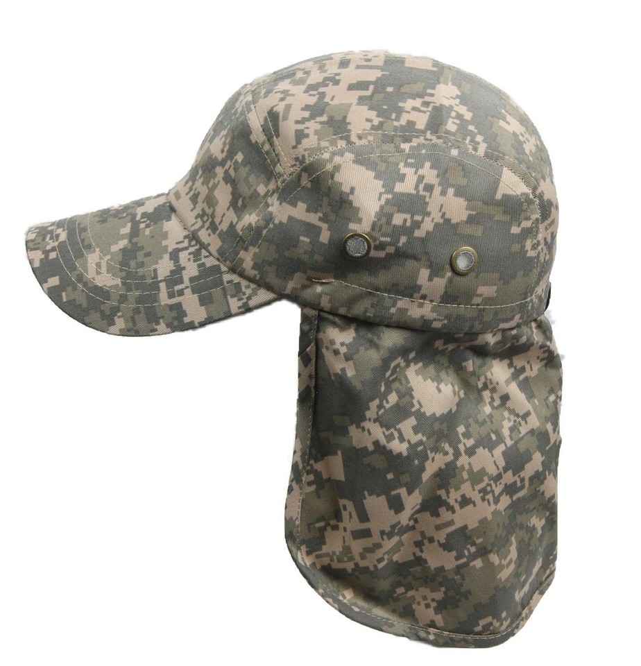 Neck Cover Garden Camping Cap Hunting Hiking Fishing Ear Flap Sun Camo ...