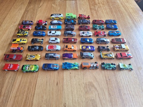 Bulk Lot 52 Hot Wheels Diecast Cars Early 2000s to MID. Unused been on ...
