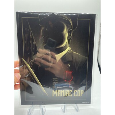 Manic Cop Limited Edition 10x8" Print 10642400 Bam Box Horror | eBay