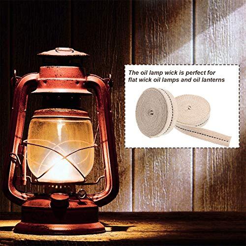 3 Rolls Flat Cotton Oil Lamp Wicks 19.5Ft 3/4 Inch Lantern Wick ...