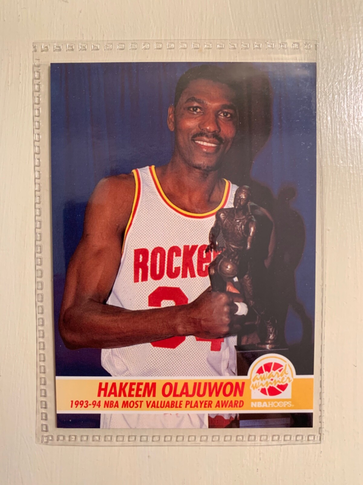 Hakeem Olajuwon Receiving Mvp