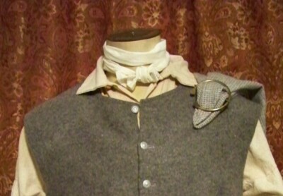 18th Cent Flawed Neckcloth, Cotton Neck Stock Cravat, Rev War ECW ...
