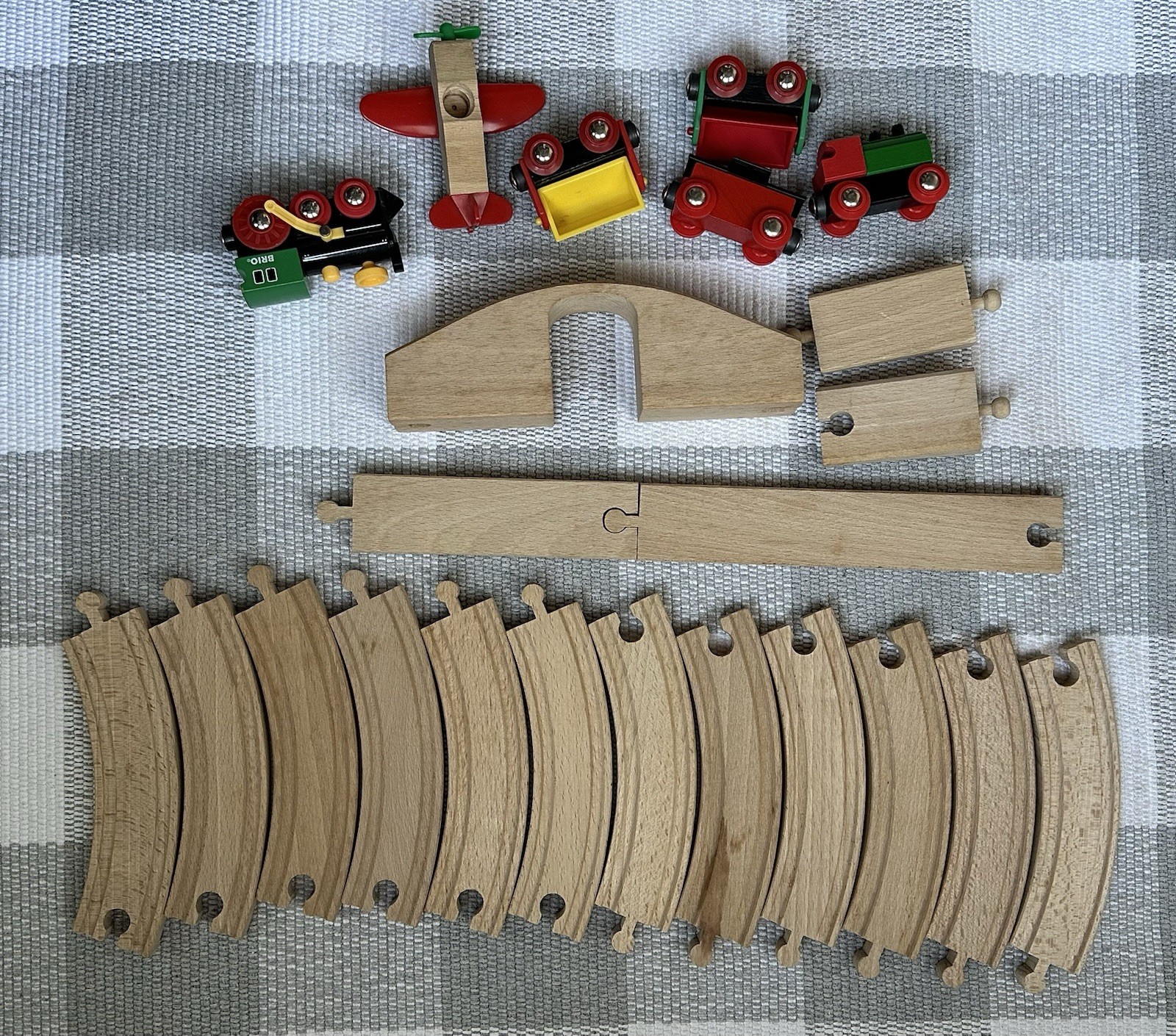 Vintage BRIO Wooden Train Set 100 Complete Made in Sweden Figure 8 Wood ...