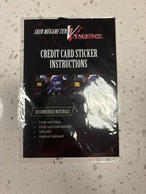 Persona 3 Reload Sticker Sheet + Shin Megami Tensei V Credit Card Decal ...