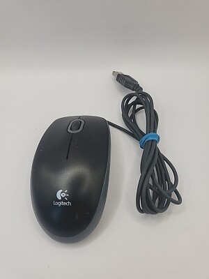 Logitech M-U0026 M100 Wired Optical USB Computer Mouse Black/Gray P/N ...