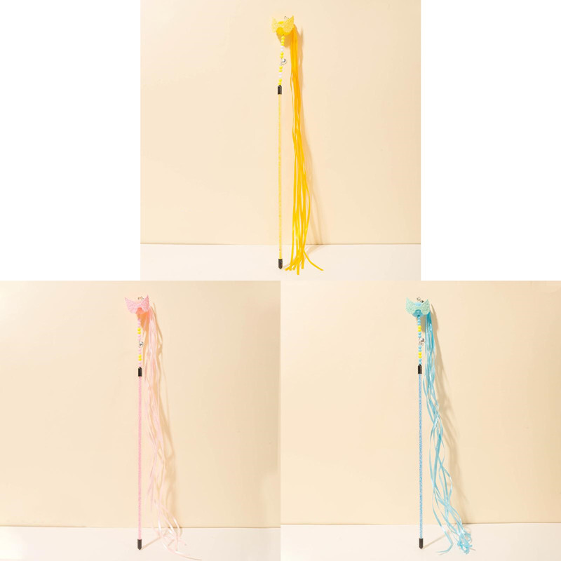 Colorful Cat Teaser Vibrant Pink Blue And Yellow Choices Adds A Pop Of ...