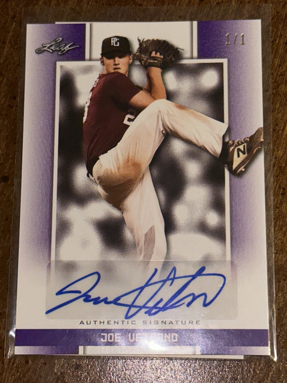 JOE VETRANO 2019 Leaf Perfect Game AUTOGRAPH #1/1 Boston College L.A ...