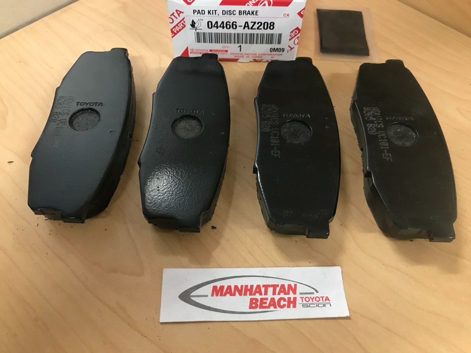 07-17 TUNDRA, 08-17 SEQUOIA REAR Brake Pads Toyota Ceramic 04466-AZ208 ...