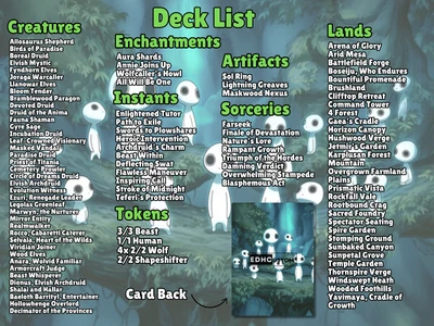 Wolf Princess Commander Deck Voja MTG EDH Anime Style Proxy
