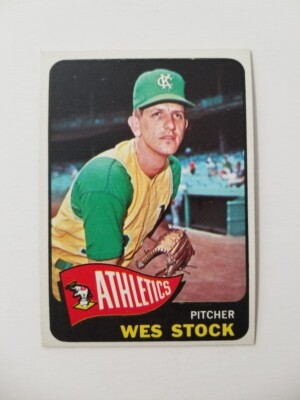 WES STOCK 1965 TOPPS BASEBALL CARD #117 KANSAS CITY ATHLETICS | eBay