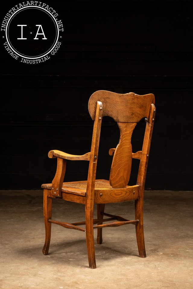 Antique Quarter-Sawn Oak Side Chair | eBay
