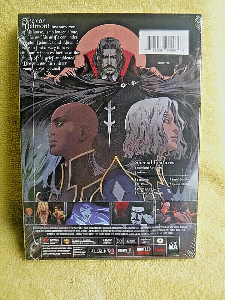 BRAND NEW/SEALED DVD SET! CASTLEVANIA COMPLETE 2ND SEASON + SLIPCOVER ...