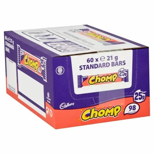 Cadbury Chomp Chocolate Bars Full Box Of 60 Bars (PM) | eBay UK