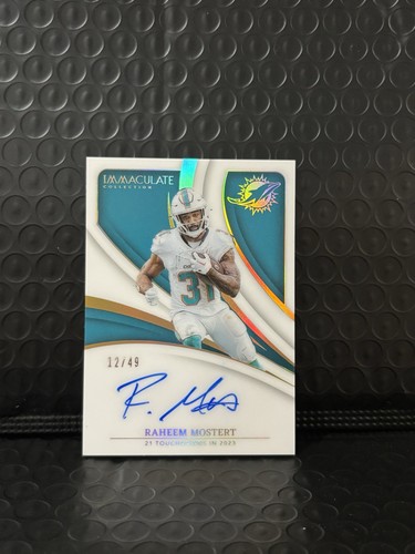 RAHEEM MOSTERT 2024 IMMACULATE RECORDS AUTOGRAPH DOLPHINS AUTO /49 ...