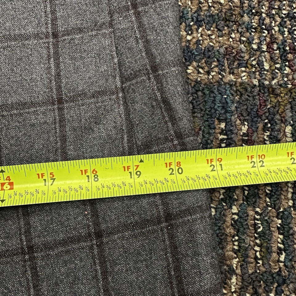 Peter Millar Suit Jacket Sport Coat Blazer 42R Gray Red Wool Windowpane ...