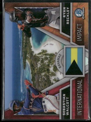 2024 Bowman Chrome Intnl Impact #II-21 Sebastian Walcott / Ryan Reckley ...