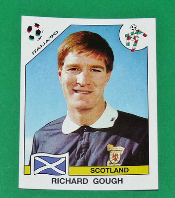 N°214 GOUGH SCOTLAND ECOSSE PANINI COUPE MONDE FOOTBALL ITALIA 90 1990 ...