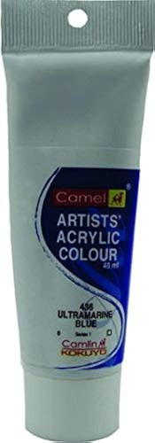 Camlin Kokuyo Camel Artists' Acrylic Colour Tubes (40ml, Ultramarine ...