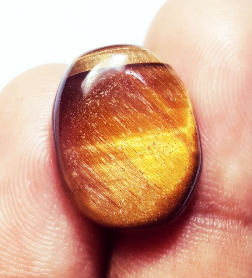 Loose Gemstone Natural Tiger Eye Cabochon 9.80 Ct Certified With Free ...