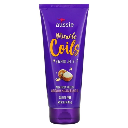 Aussie Miracle Coils Sulfate-Free Shaping Jelly with Cocoa Butter 6.8 ...