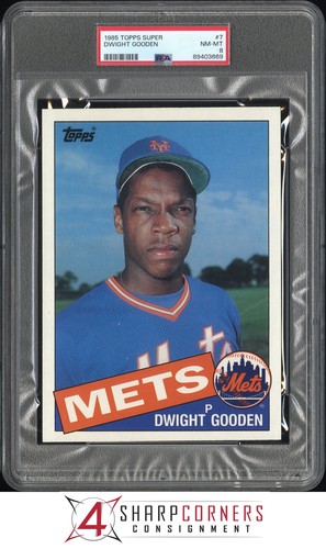 1985 TOPPS SUPER #7 DWIGHT GOODEN RC METS PSA 8 | eBay