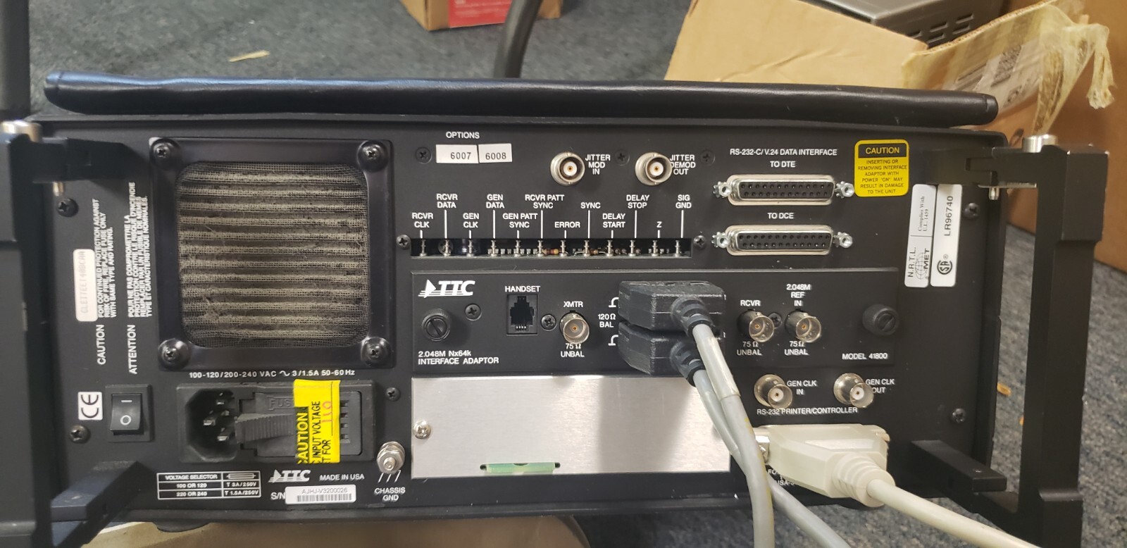 Fireberd 6000A Communications Analyzer - comes with all cables shown in ...