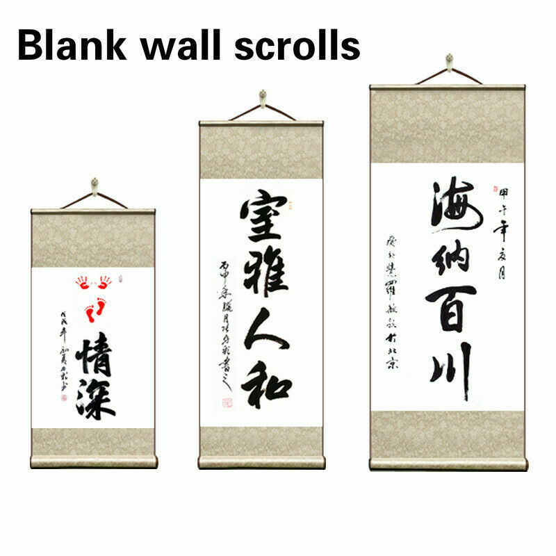 Blank Xuan Paper Scroll Painting Chinese Writing Calligraphy Wall ...