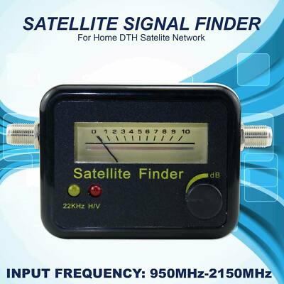 Satellite Signal Finder TV Alignment Meter DVB Analog FTA Dish LCD New ...