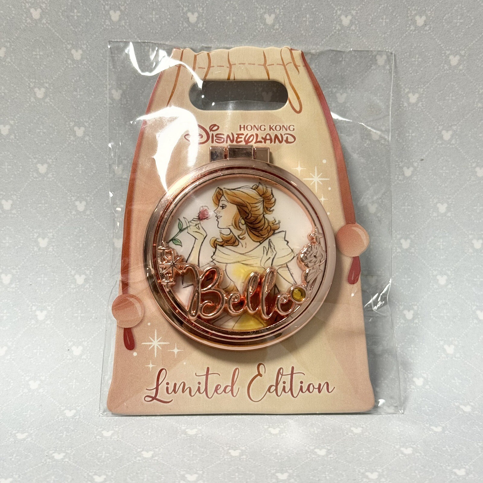 HKDL Hong Kong Belle BATB Princess Mirror Case Collection LE500 Disney ...