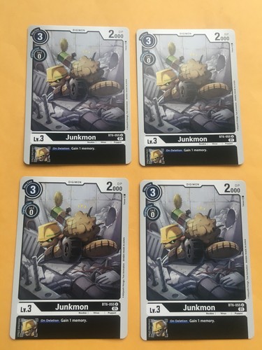 4x Junkmon BT6-055 U (Playset) Digimon CCG | Double Diamond Near Mint ...