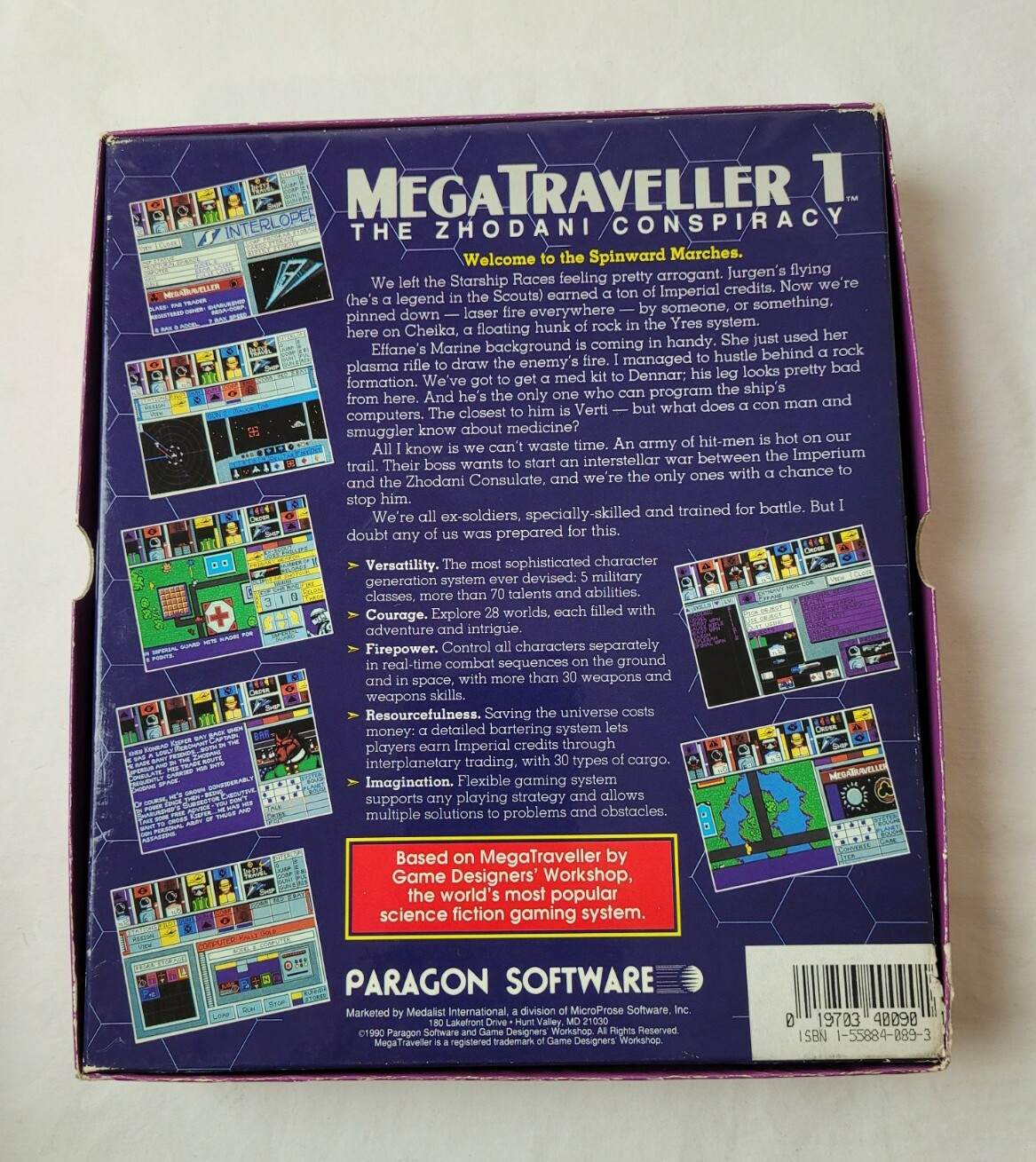 MegaTraveller 1 The Zhodani Conspiracy Paragon Software PC 5.25" Floppy ...