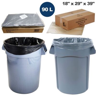 EXTRA STRONG HEAVY DUTY BIN LINERS BAGS RUBBISH WASTE REFUSE SACKS 140G ...