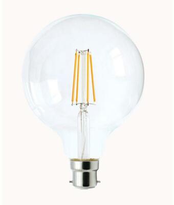 G125 LED Filament Dimmable Clear Diffuser Globes (8W) | eBay
