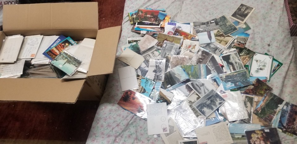Huge Collection Bulk Sale 1500 Used Vintage Old Postcards Early 1900s ...