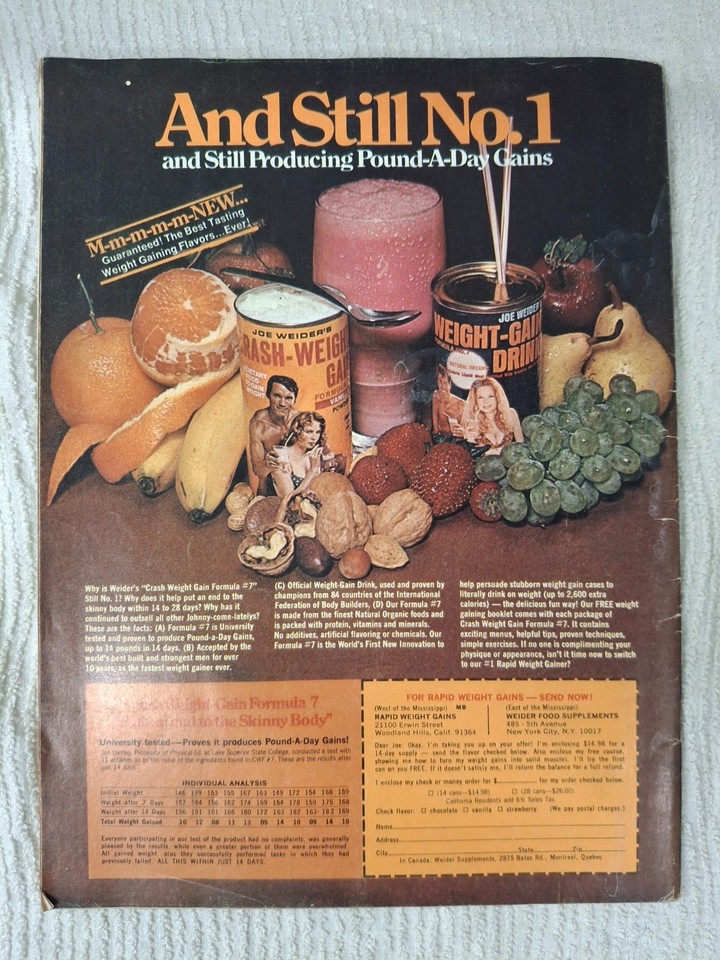 MUSCLE Builder/Power January 1975 Volume 15 Number 5 Arnold ...