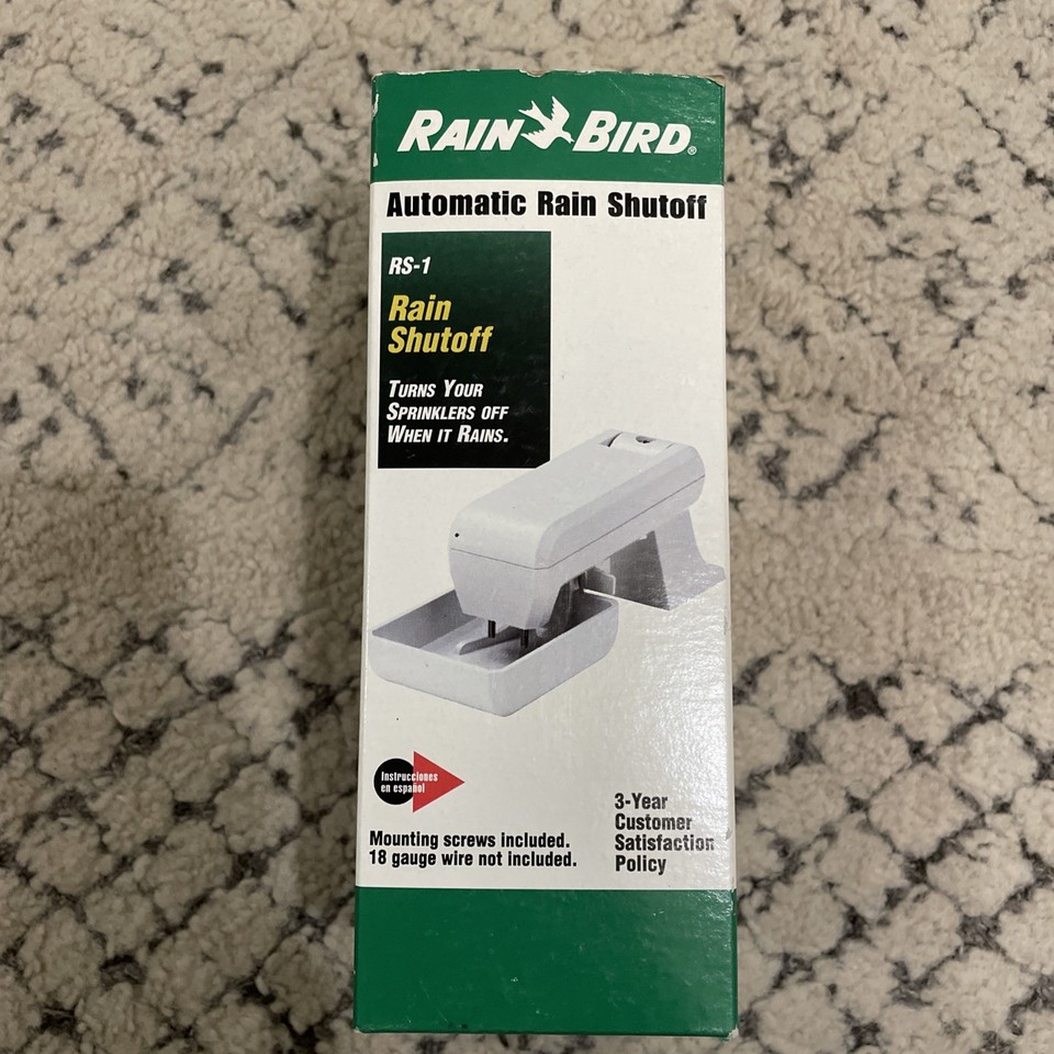 NEW IN BOX Rain Bird RS-1 Rain Click Irrigation Hard Wired Rain Sensor ...