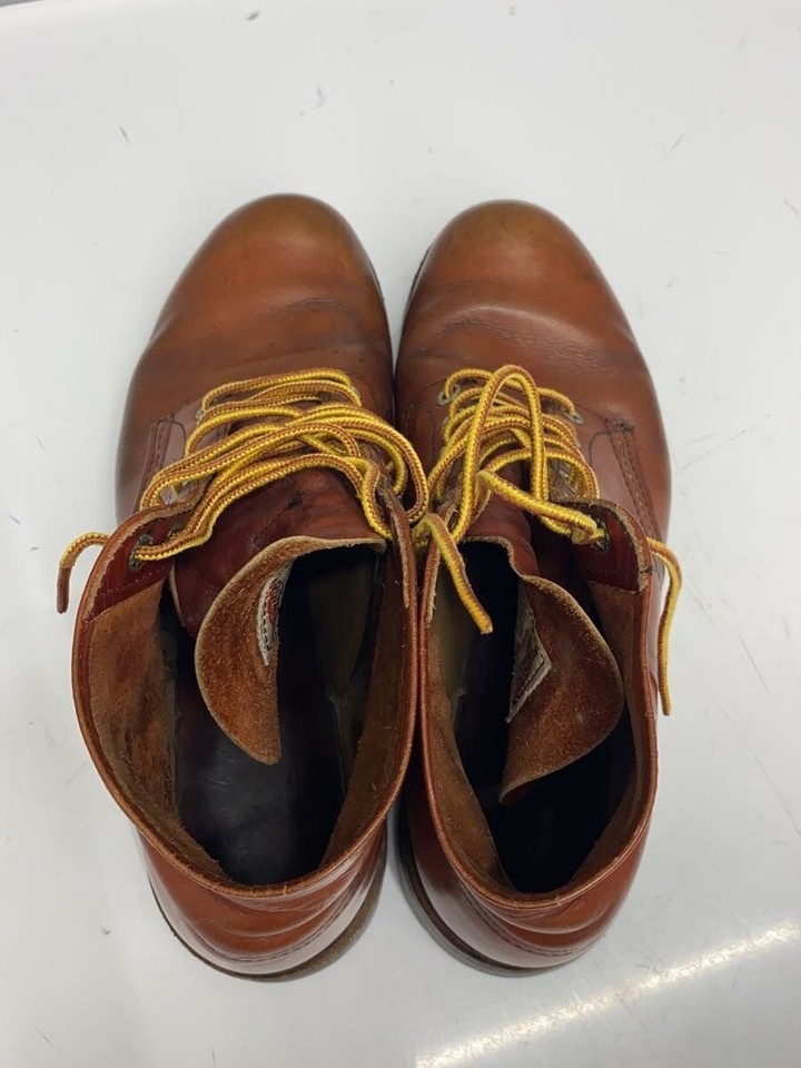 Red Wing Sole Wear Present Worn Creases Lace Up Boots 40 8166 LeV20 ...