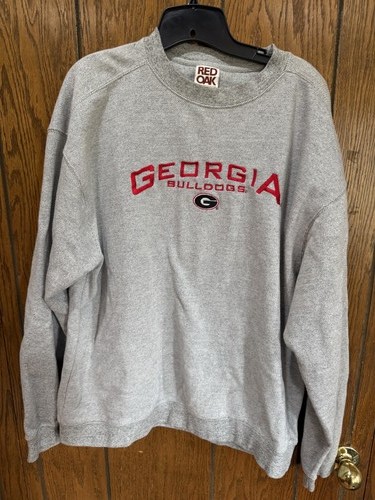 Georgia Bulldogs Sweater Mens XL Gray NCAA Football Pullover Crewneck ...